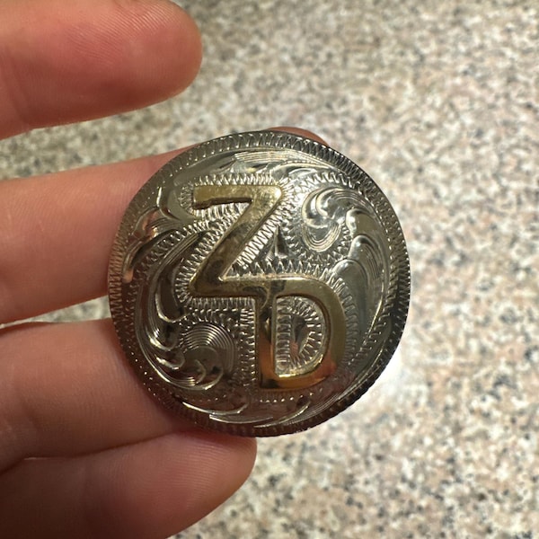Custom Conchos, Handcrafted, Rich and Deep Hand Engraving, Add Your ...