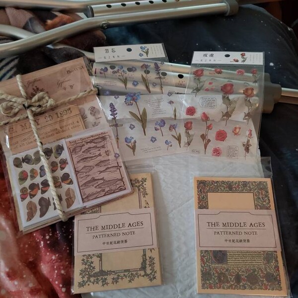 Medieval Art Themed Memo Paper, the Middle Ages Collage Paper, Gothic ...