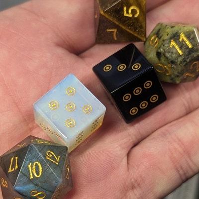 Heart D6 Die-six Sided 16mm D6 Dice-dnd D and D Dice Set-engraved D6 ...