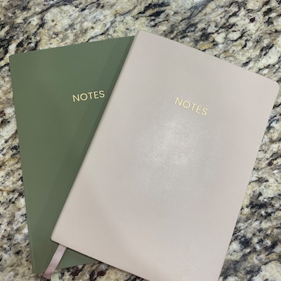 Pastel Soft Cover Notebook, Notepad PU Leather Cover, Portable Diary ...