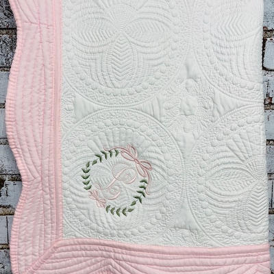 Preppy Girl Monogram Frame Embroidery - Etsy