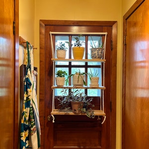 Window Plant Shelf Hanging Window Shelf 3 Tiered Window Floating ...