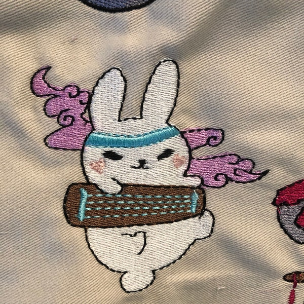 MDZS Wei Wuxian Bunny MACHINE EMBROIDERY File - the Untamed Wei Ying ...