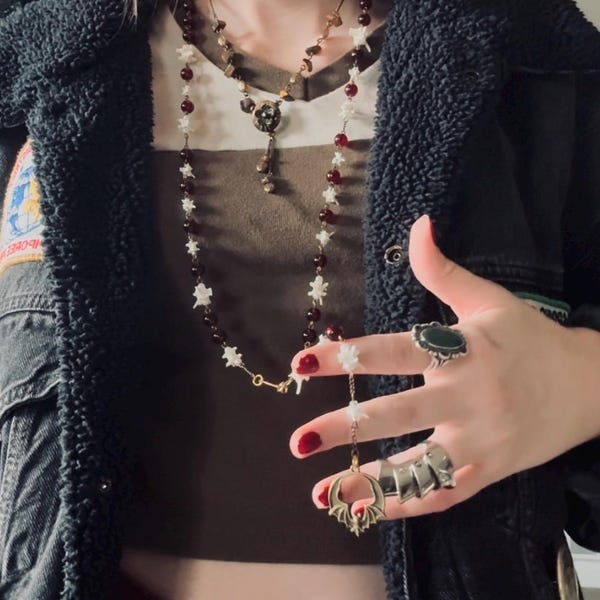 Custom Bone Rosary Necklace: Snake Vertebrae, Gothic Oddities ...