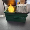 Flickering LED Dumpster Fire - Etsy