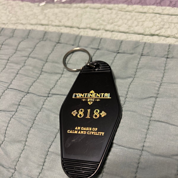 Continental Inspired Key Tag | Room 818 Key Tag - Etsy