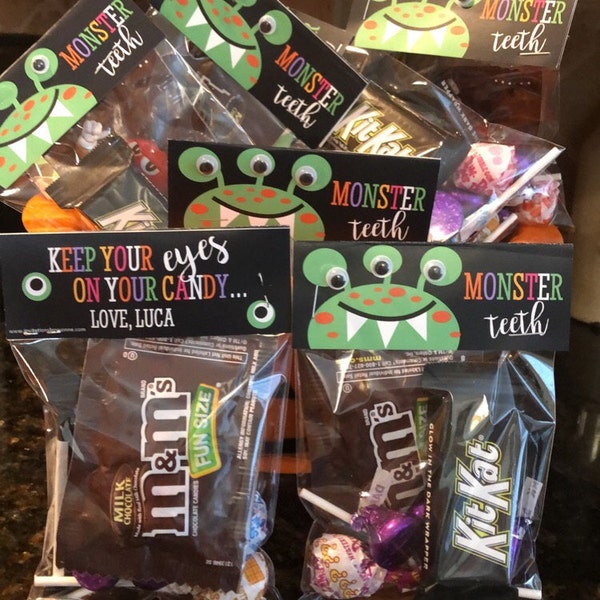 Halloween Goody Bags for Trick or Treat-halloween Party Favor-monster ...
