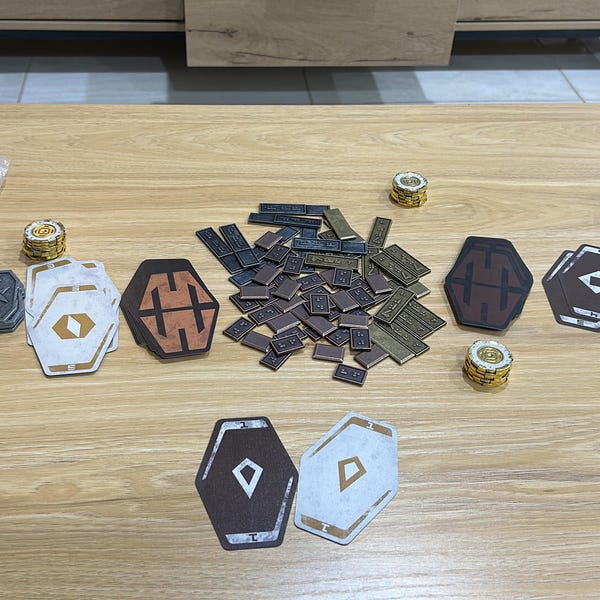 Keyforge Upgraded Board Game Tokens - 3 Keys (metal, 40mm in Diameter ...