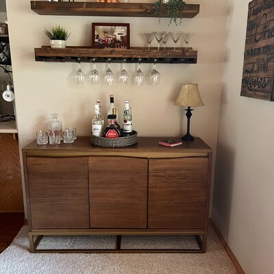 Wood Book Shelf the Ellie Rustic Shelving Wall Mounted Shelf ...