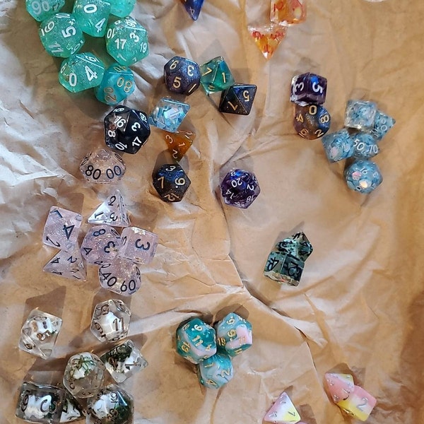 HALF Pound of DND Dice, Assorted Loose Dice, Dice by Weight, Dnd Dice ...