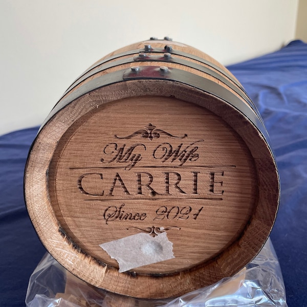 Personalized Whiskey Barrel, Personalized Wine Barrel, Oak Aging Barrel ...