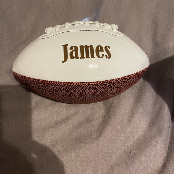 Double Side, Wedding Gift, Engraved Football, Youth Football, Groomsmen ...