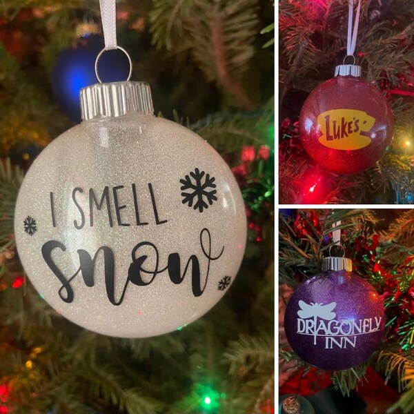 Personalized B.arbie Inspired Glitter Name Ornament - Etsy Canada