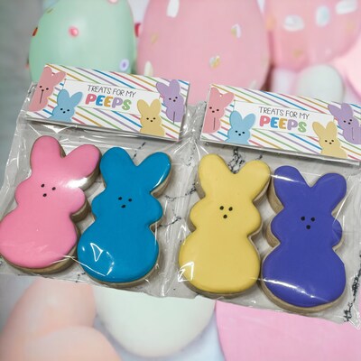 Treats for My PEEPS Treat Bag Topper 4, 4.5, 5 and 6.5, Easter PEEPS ...