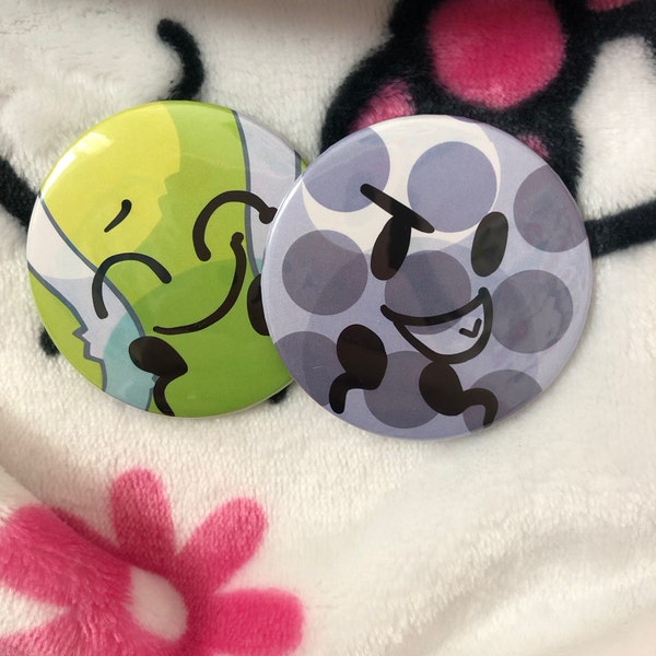 BFDI Golf Ball Pin Buttons - Etsy