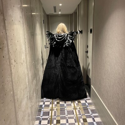 Dark Green Cloak Fully Lined With Black Satin, Hooded Velvet Medieval ...