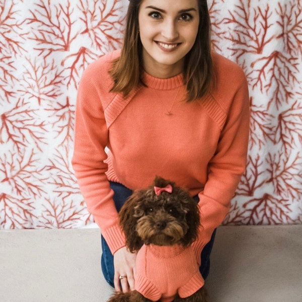 Merino Twinning Jumpers for Dog and Human//crew Neck Unisex Jumper ...