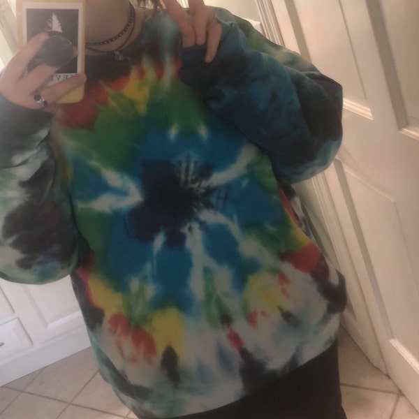 Custom Two Color Tie Dye Swirl Tee Hippie Fashion Tie Dye Swirl Custom ...