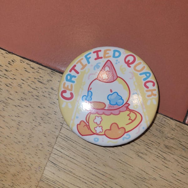 Certified Quack Button - Etsy