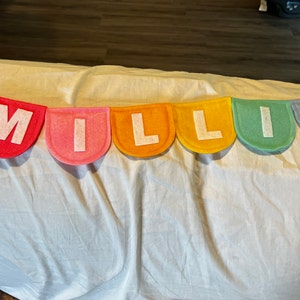 Happy Birthday Bunting LARGE, Rainbow Birthday Decoration Made With ...