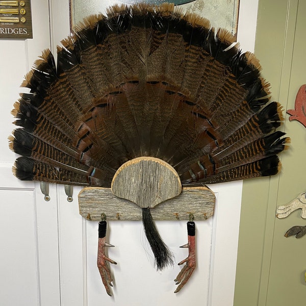 Barn Wood Multi Beard Turkey Fan/ Plaque - Etsy