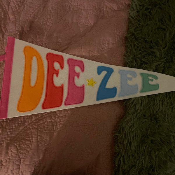 Sorority Rainbow Pennant Flag - Etsy