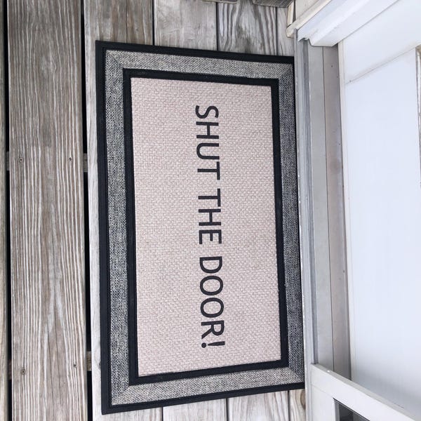 Custom Business Logo Door Mat - Your Text Here - Personalized Doormat ...