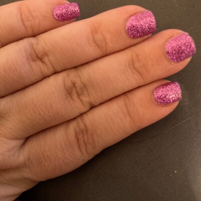 Red Ruby Slippers Glitter Real Nail Polish Wraps Sequins, Red Nail ...