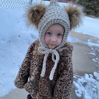 Custom Knit Hat, Tiny Heart Knit Toque, for Baby and Kids, Knitted Hat ...