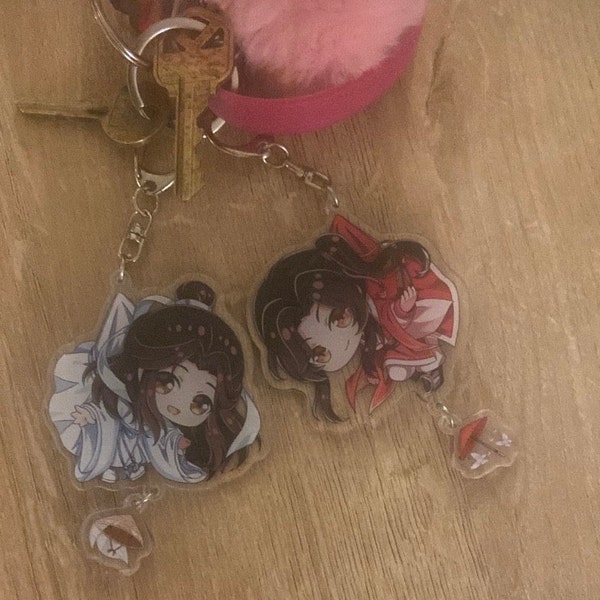 TGCF Heaven Officail's Blessing Key Chain, Hua Cheng Xie Lian Keychain ...