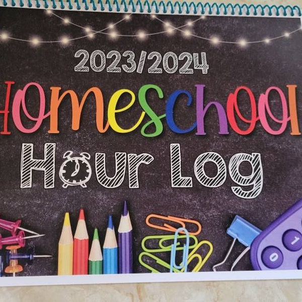 2024/2025 Simple Homeschool Hour Log Book - Etsy