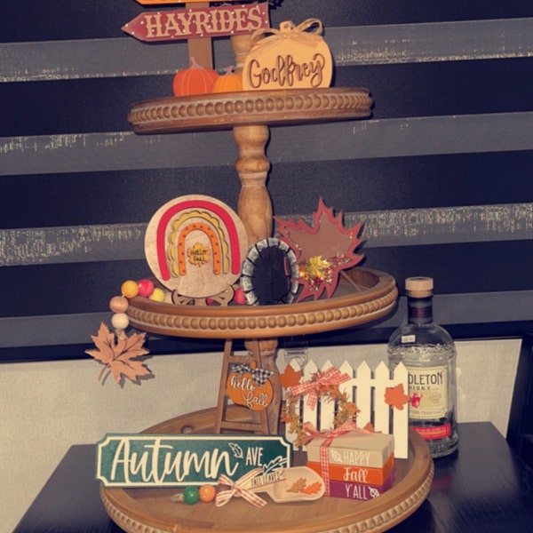 9" Street Signs for Fall Thanksgiving Tiered Tray, Coffee Bar, Hutch ...