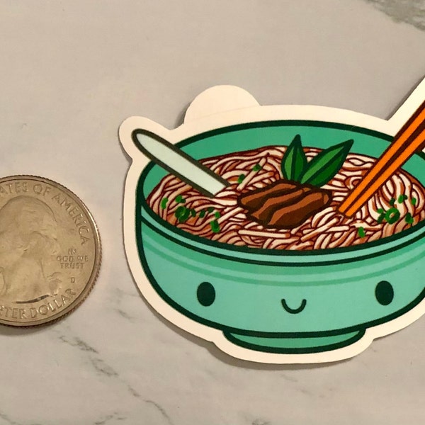 Waving Deerfish Cute Sticker - Waterproof Laminated Kawaii Glossy ...