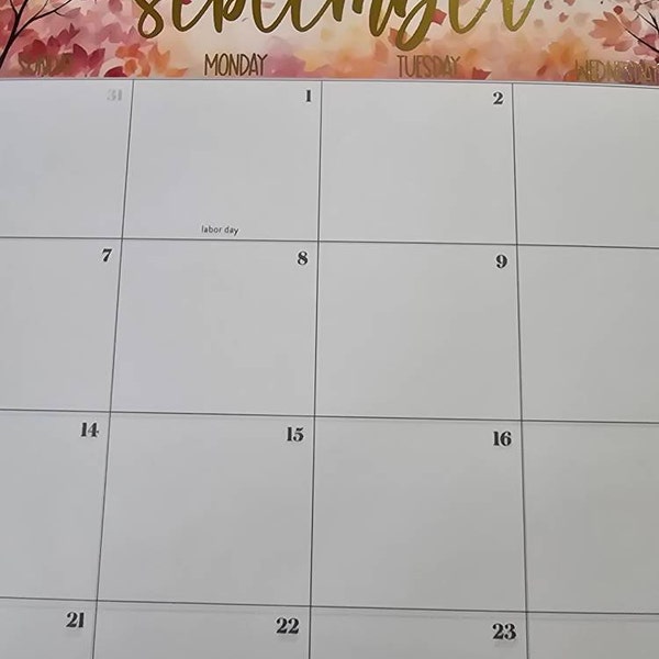 Beauti-fall September Monthly Headers for Erin Condren Planners (1.5 ...