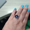 Blue Flower Eda Ring Magnolia Flower Silver Handmade Jewelry - Etsy