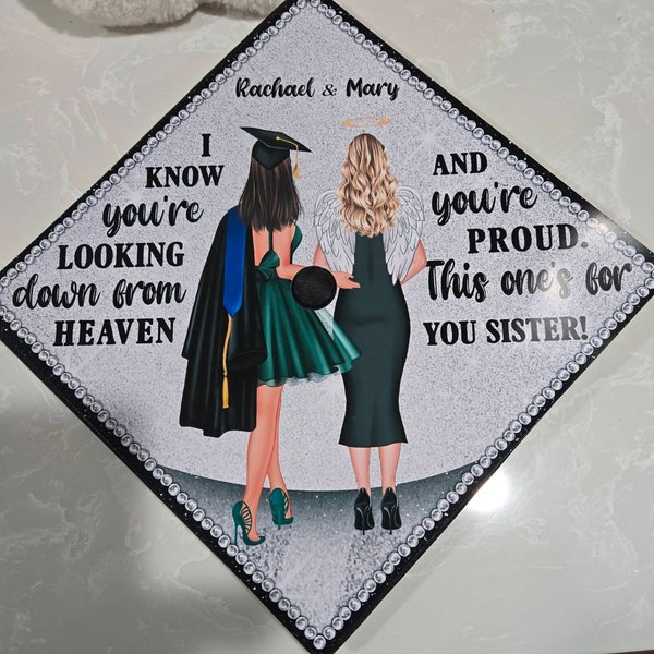 Custom Memorial Graduation Cap Topper, This is for You Mom Graduation ...