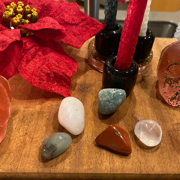 Yule Crystal Set | Gemstones for Winter Solstice | Yule Celebration - Etsy