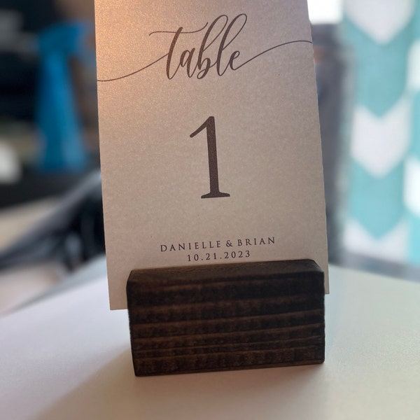 Wedding Table Number Holder | Wedding Table Decor | Wedding Place Card ...