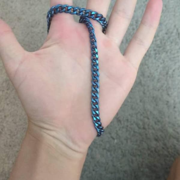 Vintage Stonewash Titanium Cuban Chain 10.5mm - Grade 1 Titanium ...