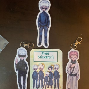 Jujutsu Ka1sen/jjk Fanart Keychains Plushfiends - Etsy