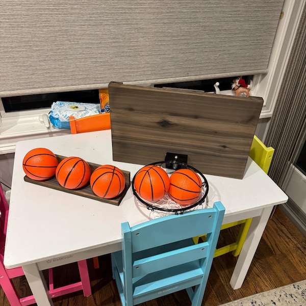 Handcrafted Mini Basketball Holder Shelf for Wall - Etsy