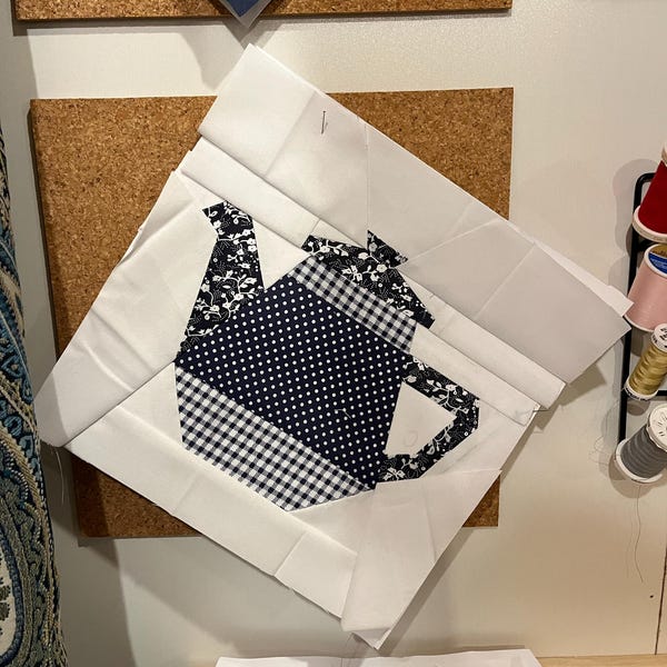 Tea Pot Quilt Block, Paper Pieced Quilt Pattern, PDF Pattern, Instant ...