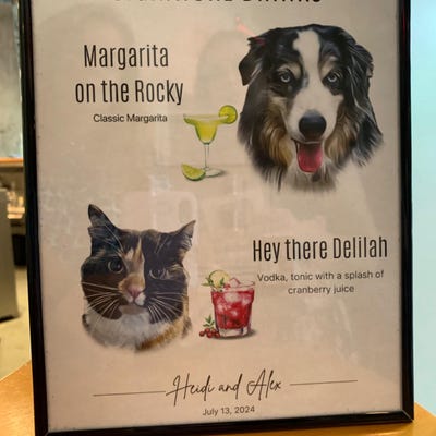 Custom Pet Seating Chart, Dog Seating Chart Sign, Custom Seating Chart ...