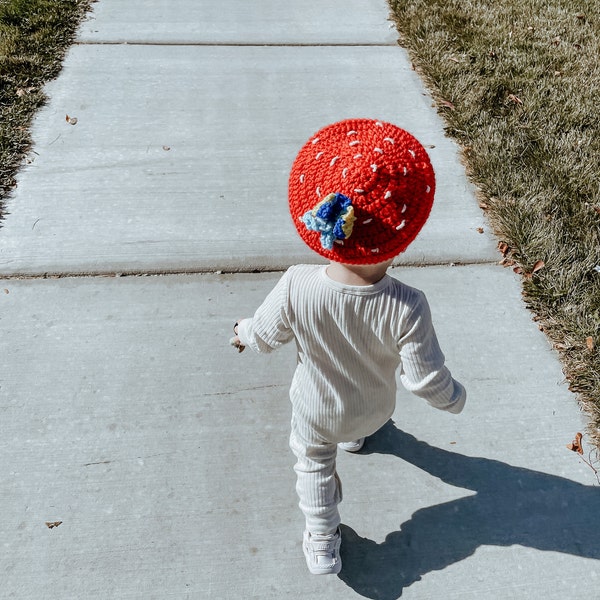 CROCHET PATTERN - Toadstool Hat Pattern for Baby, Toddler, Child, Adult ...