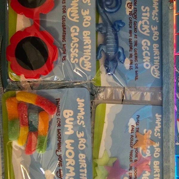 Birthday Party Favor Play-doh Included 12 Personalized Birthday ...