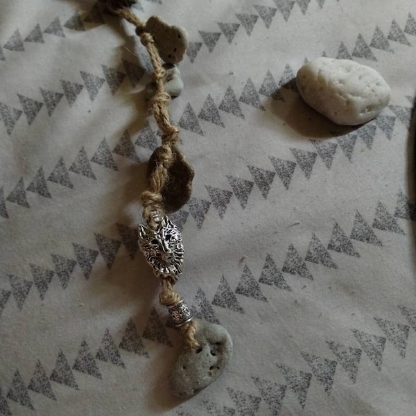 Hag Stone Talisman, Protection Amulet, Hag Stone, Holey Stone, Pagan ...