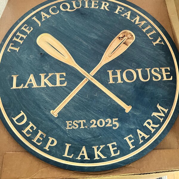 Lake House Sign | Lake Gifts | Family Lake House | Custom Wood Sign ...