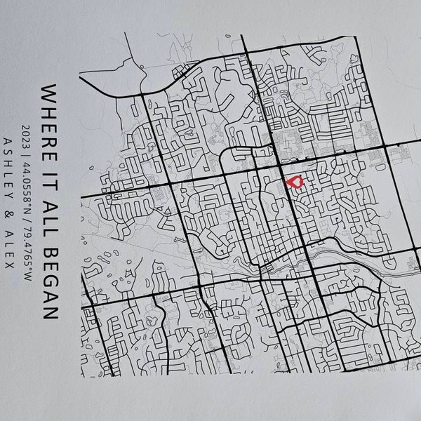 Custom Map | Our First Home Map | Valentines Day Gift for Him ...
