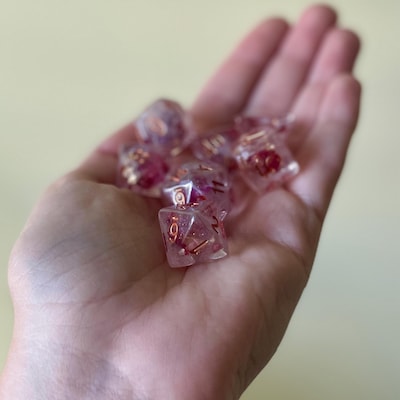Jellyfish Dnd Dice Set D20 TTRPG Polyhedral Dice Jellyfish in Every Die ...