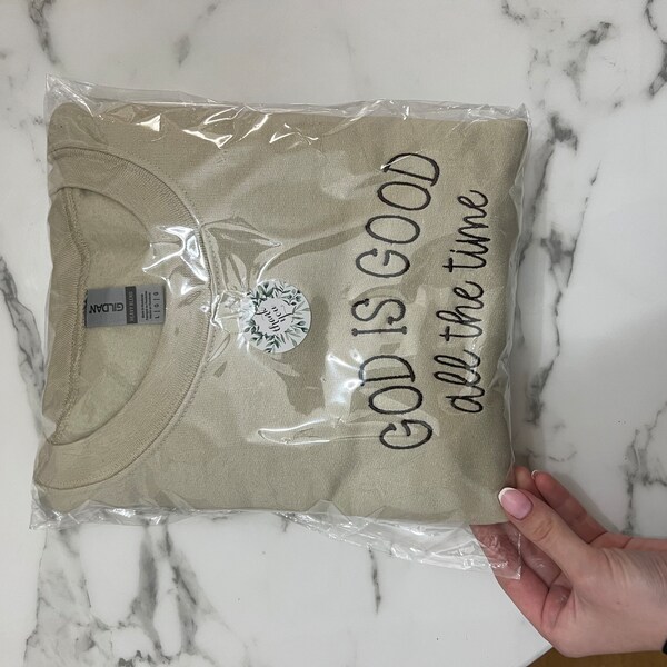 Embroidered God is Good Sweatshirt and Hoodie, Christian Sweatshirt ...